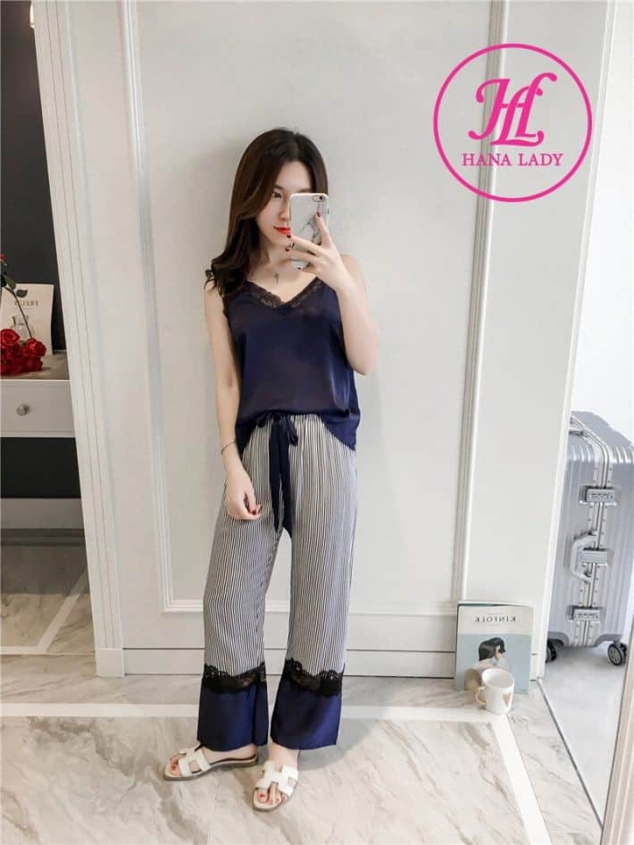 Bộ đồ ngủ cho phụ nữ trung niên thanh lịch giá rẻ - Hana Lady